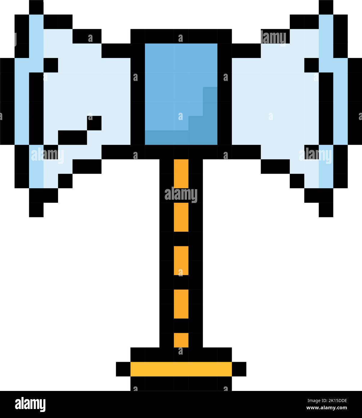 Isolated colored axe videogame icon Pixelated style Vector Stock Vector ...