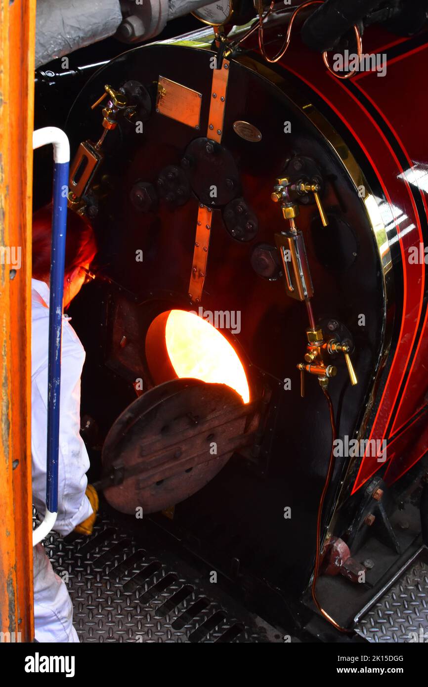 Engine on the Steam Yacht Gondola Coniston Lake District Stock Photo ...