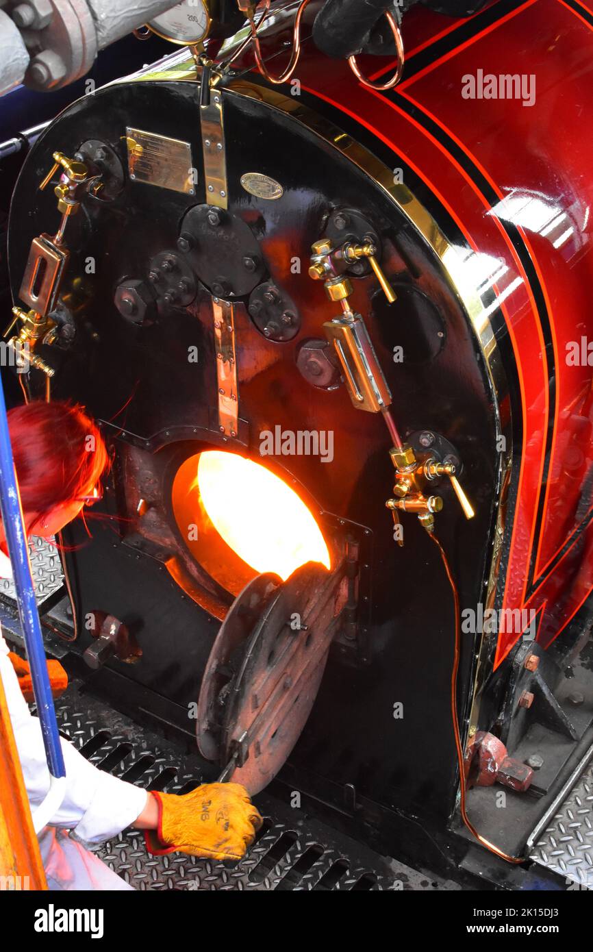 Engine on the Steam Yacht Gondola Coniston Lake District Stock Photo ...