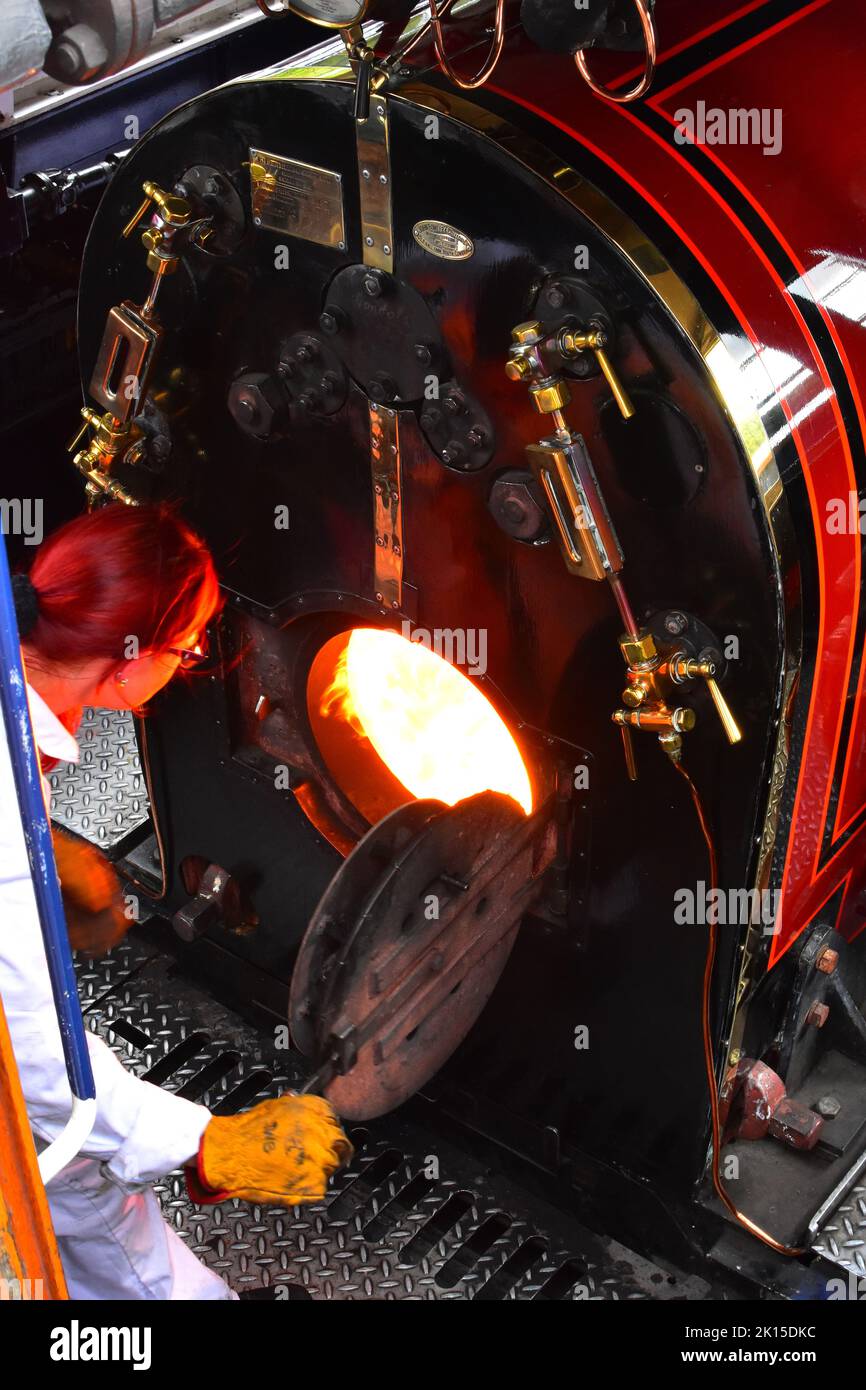 Engine on the Steam Yacht Gondola Coniston Lake District Stock Photo ...