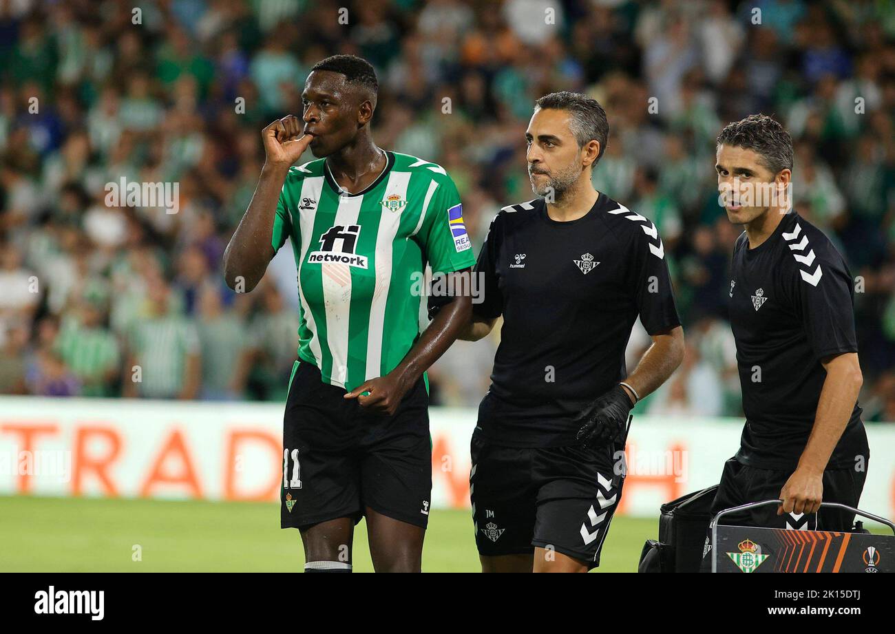 SEVILLA 15/09/2022 ESTADIO BENITO VILLAMARIN FASE DE GRUPO DE LA UEL ...