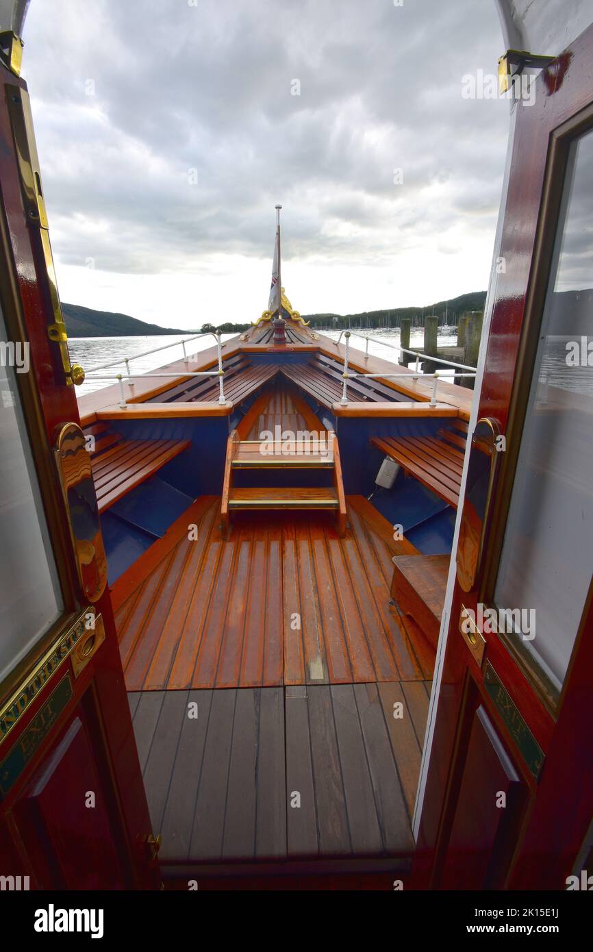 Steam Yacht Gondola Coniston Lake District Stock Photo - Alamy