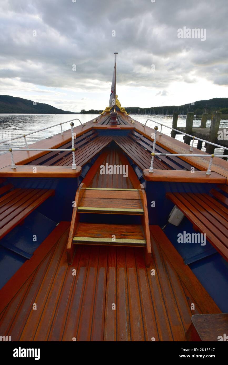 Steam Yacht Gondola Coniston Lake District Stock Photo - Alamy