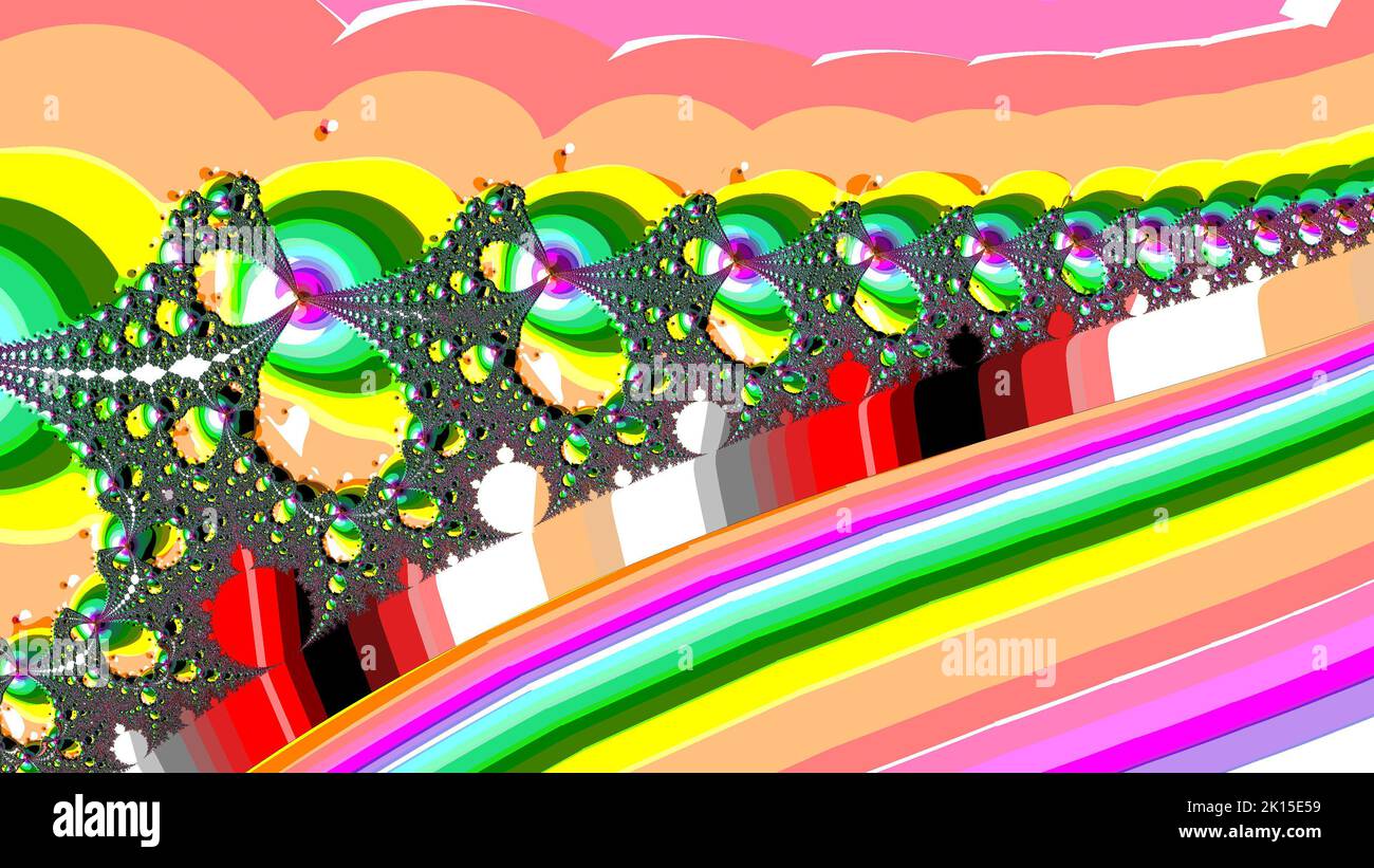 Abstract Computer generated Fractal design. A fractal is a never-ending ...