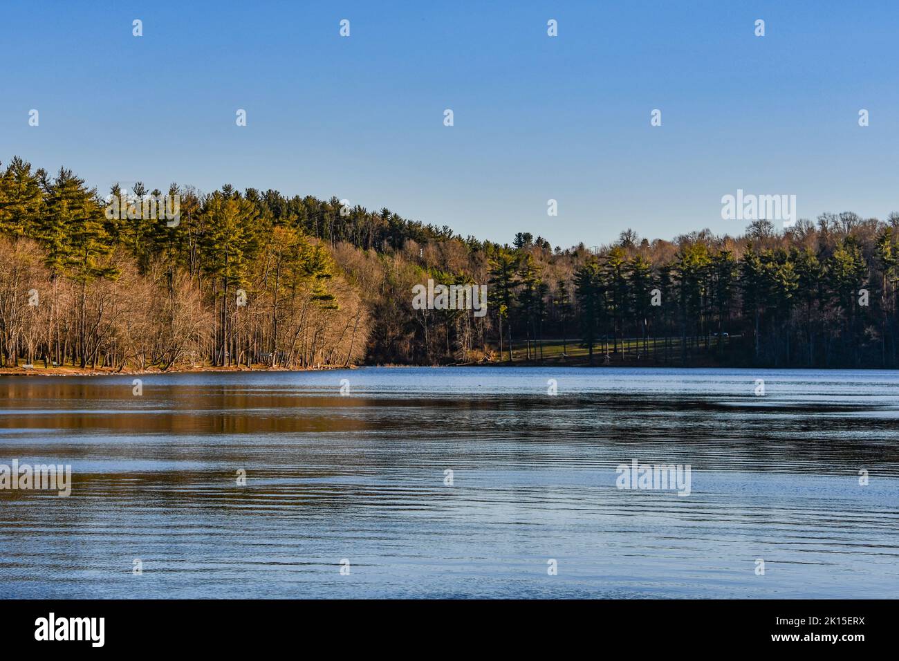 Late Afternoon at Lake Williams, York County Pennsylvania, USA ...