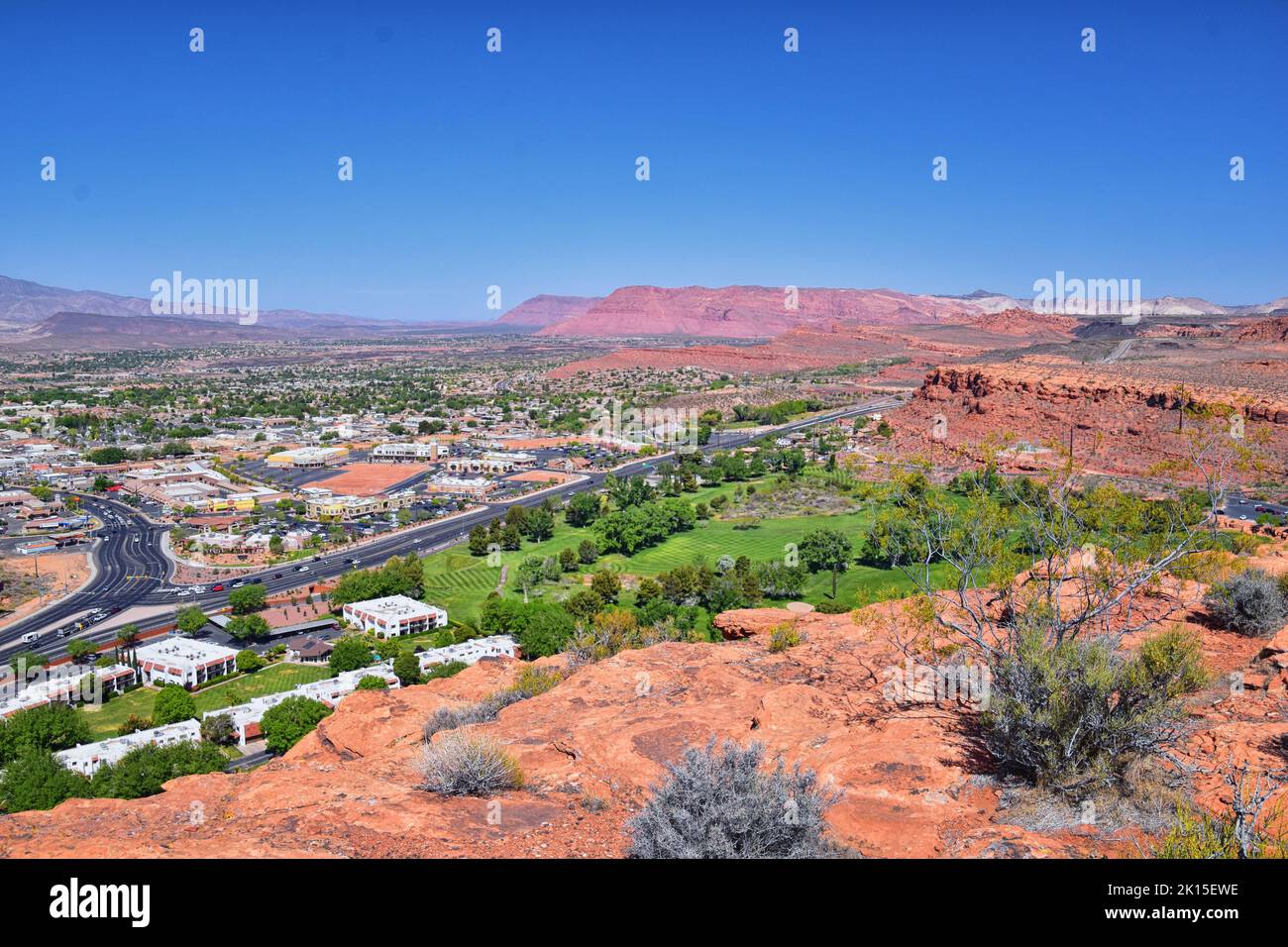 Saint George hiking trail Owen’s Loop via Brooks Nature Trail views of ...