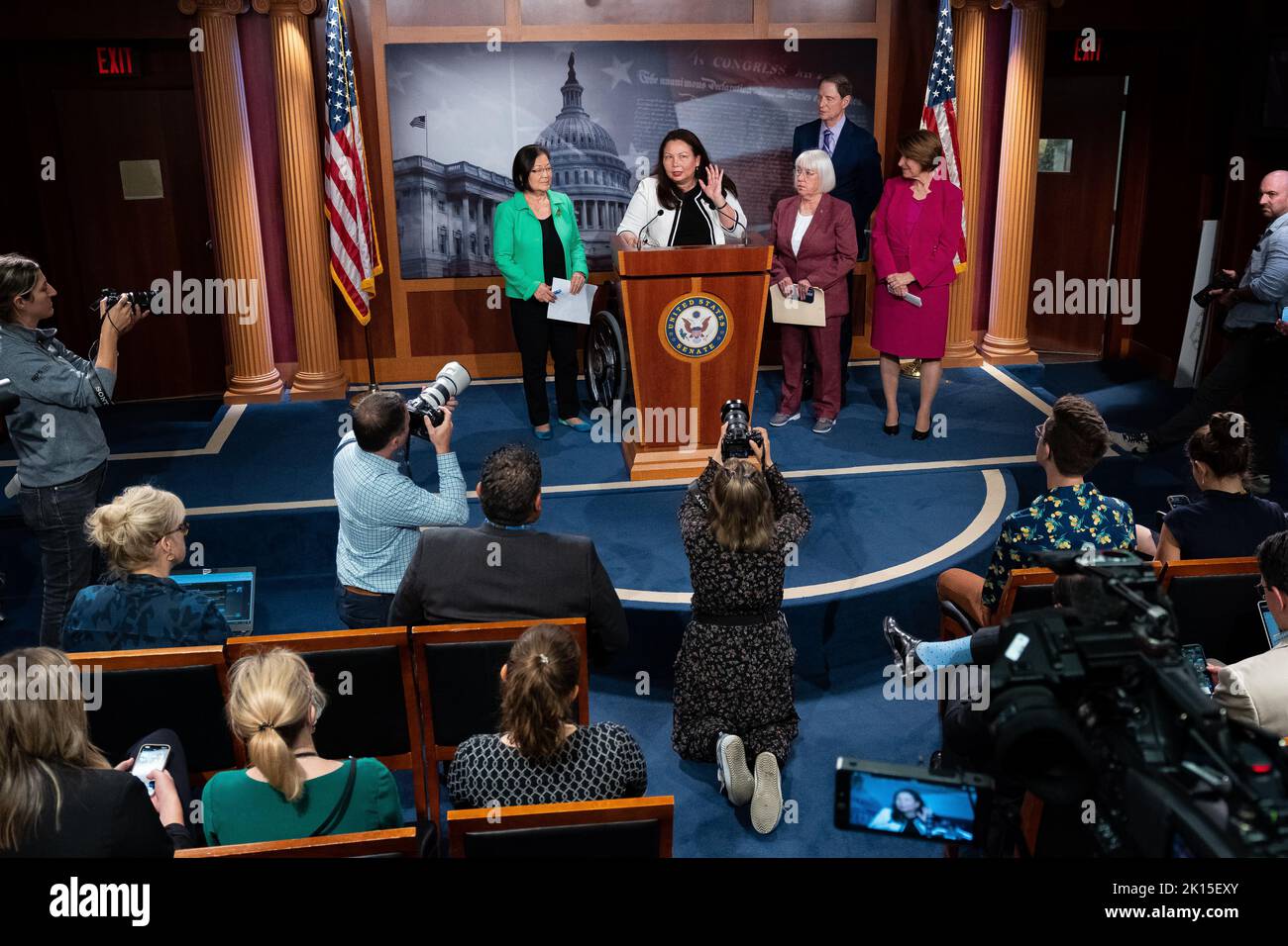 Washington, USA. 15th Sep, 2022. Senator Tammy Duckworth (D-IL) speaks ...