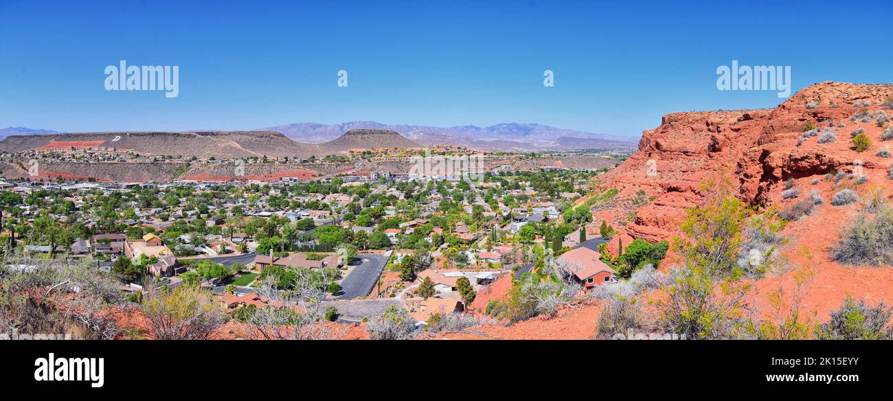 Saint George hiking trail Owen’s Loop via Brooks Nature Trail views of ...