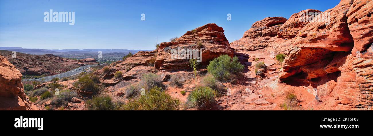 Saint George hiking trail Owen’s Loop via Brooks Nature Trail views of ...