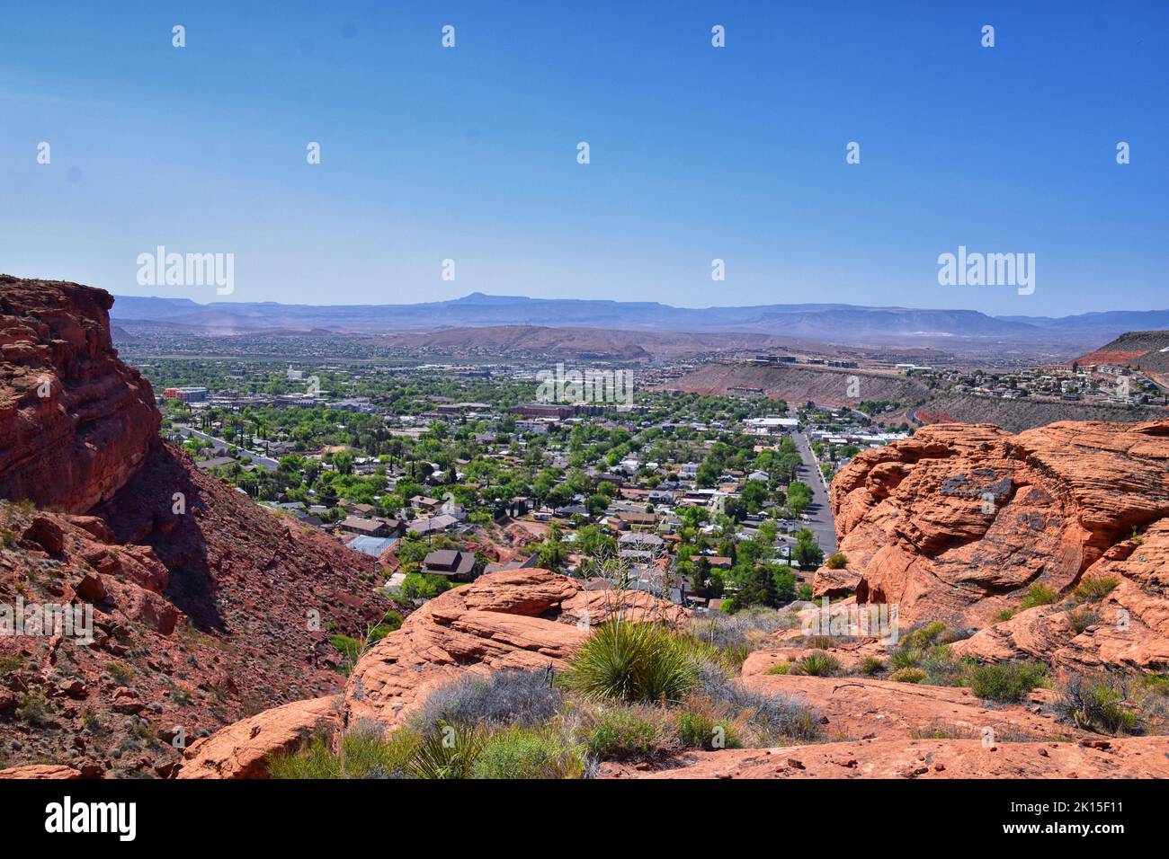 Saint George hiking trail Owen’s Loop via Brooks Nature Trail views of ...