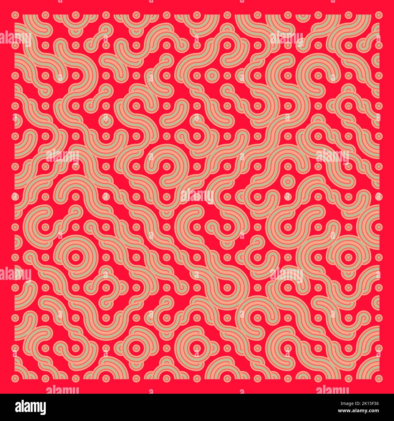 Random color rounded truchet tiling illustration Stock Vector Image ...