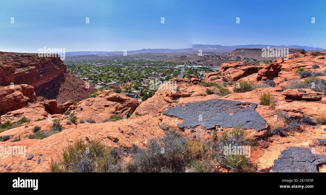 Saint George hiking trail Owen’s Loop via Brooks Nature Trail views of ...