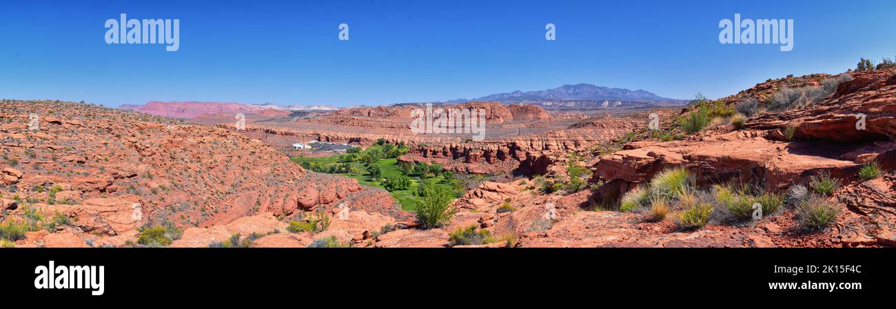 Saint George hiking trail Owen’s Loop via Brooks Nature Trail views of ...