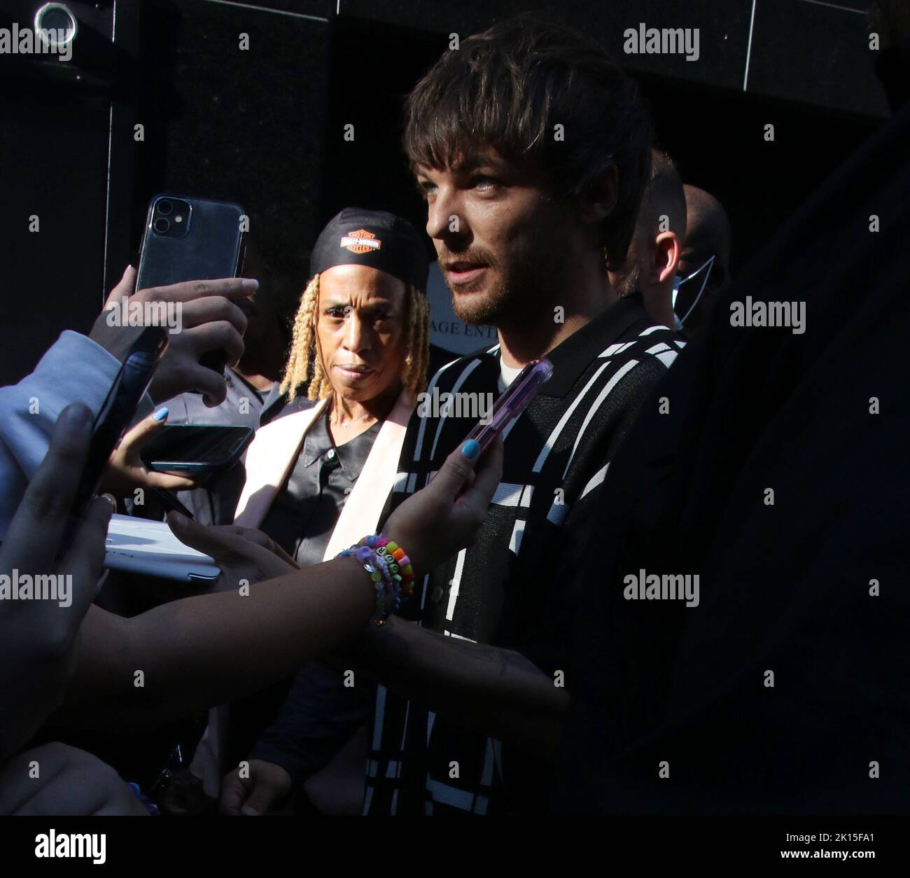 New York, NY, USA. 15th Sep, 2022. Louis Tomlinson seen exiting Good ...