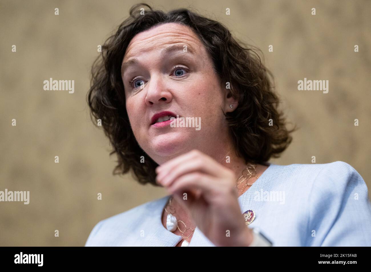 Representative Katie Porter (D-CA) speaks during a press conference on ...