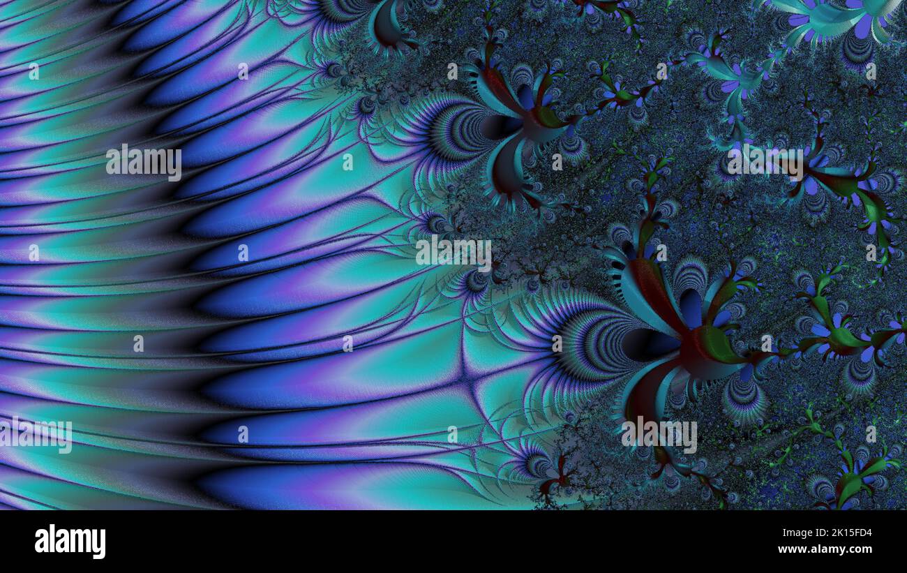 Abstract Computer generated Fractal design. A fractal is a never-ending ...