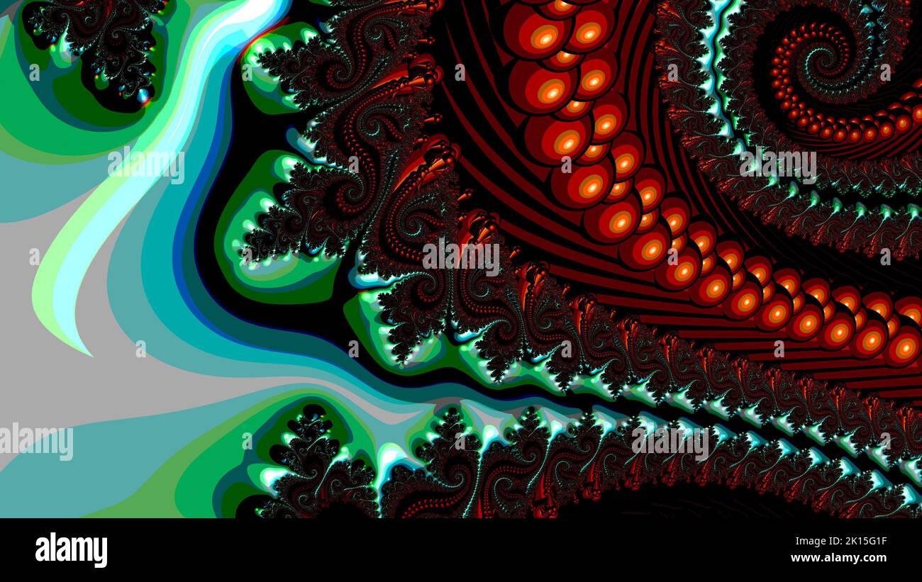 Abstract Computer generated Fractal design. A fractal is a never-ending ...
