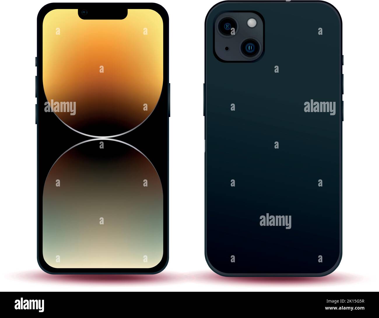 Black smartphone, model phone 14, IT industry novelty, original ...