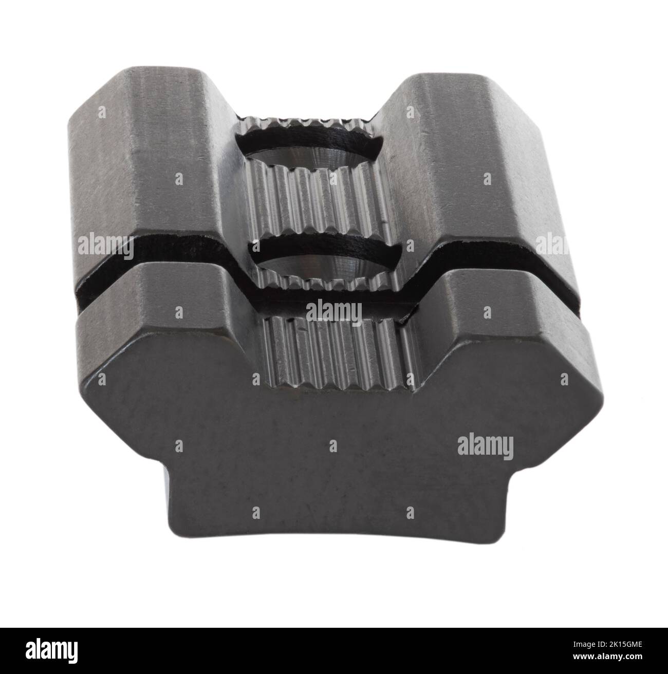 Side view of a rifle base for a scope on a bolt action isolated on ...