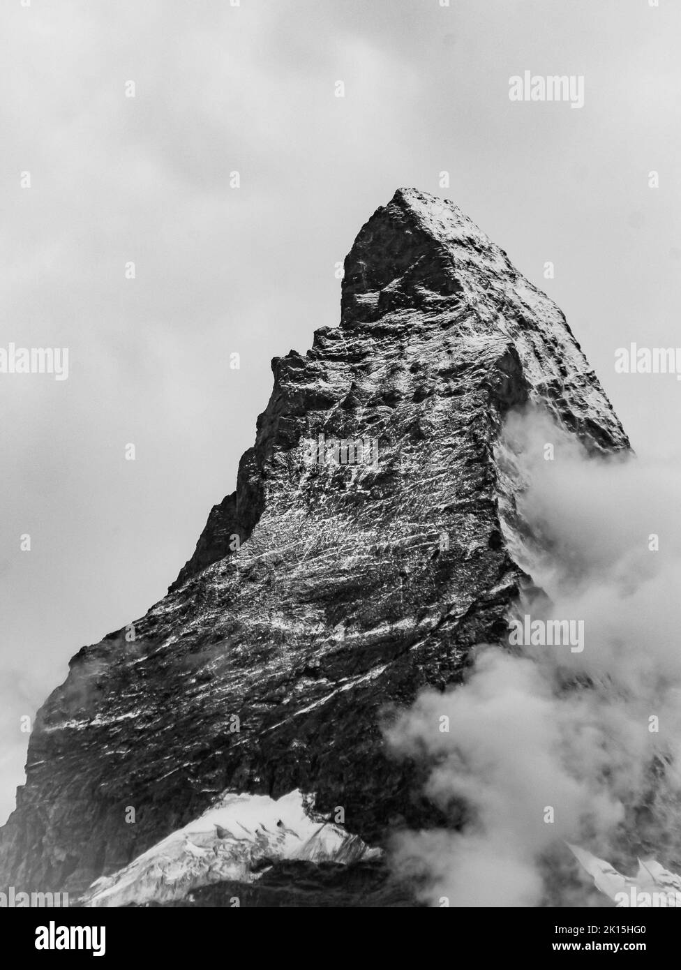 Mountain peak sunset Black and White Stock Photos & Images - Alamy