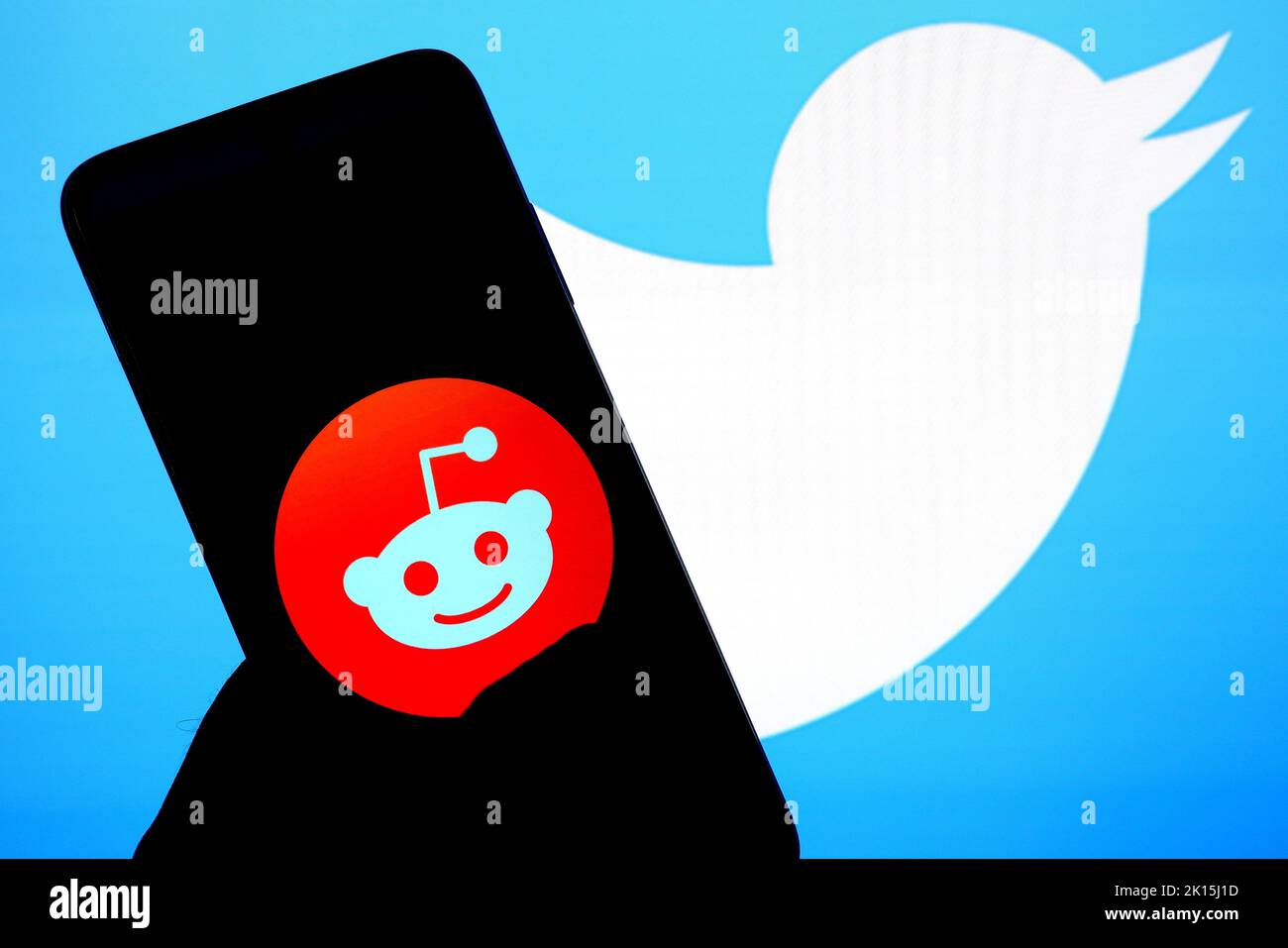 In this photo illustration, a Reddit logo seen displayed on an android ...