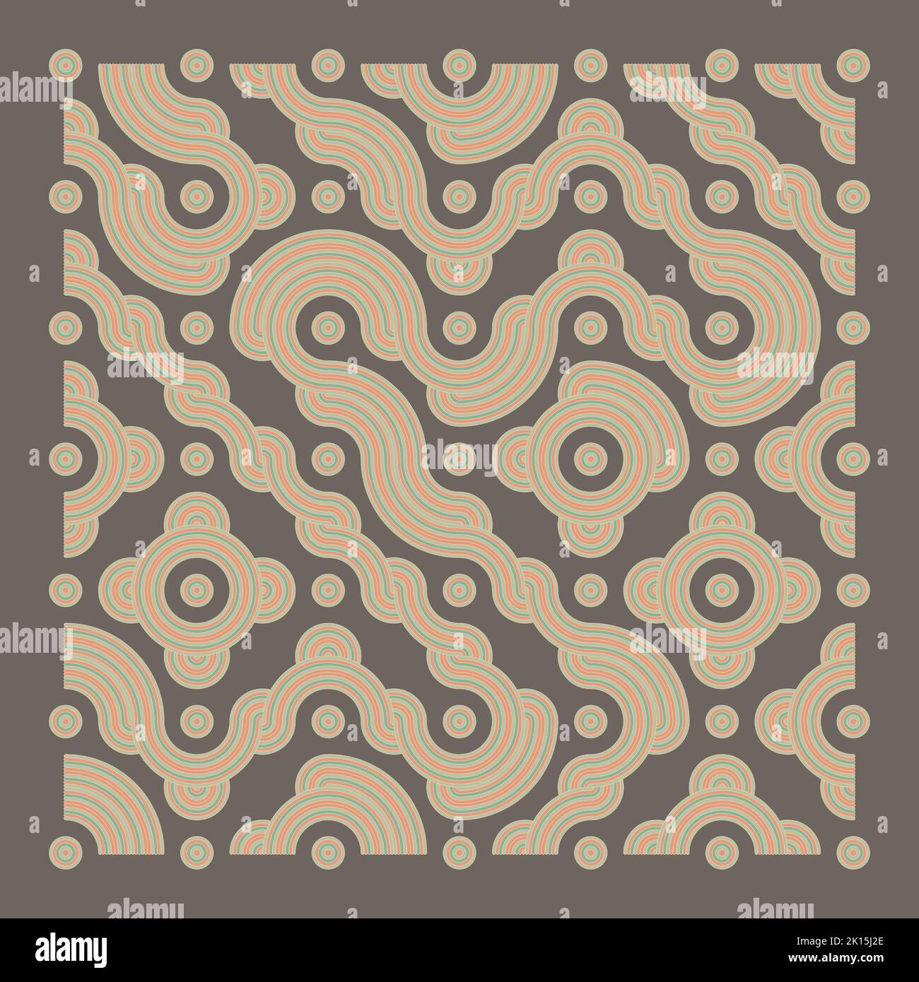 Random color rounded truchet tiling illustration Stock Vector Image ...