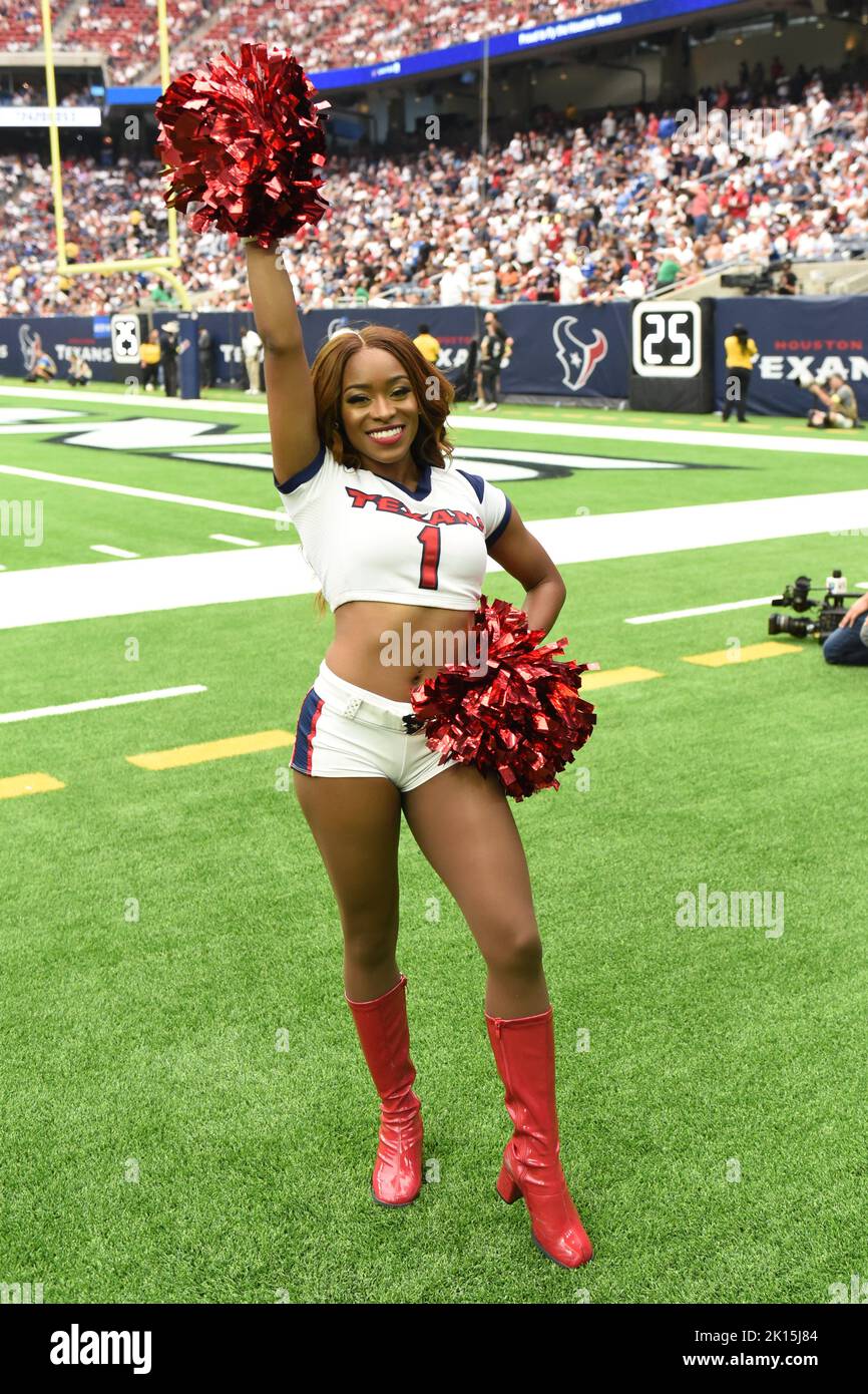 Houston Texans Cheerleader during the NFL football game between the ...