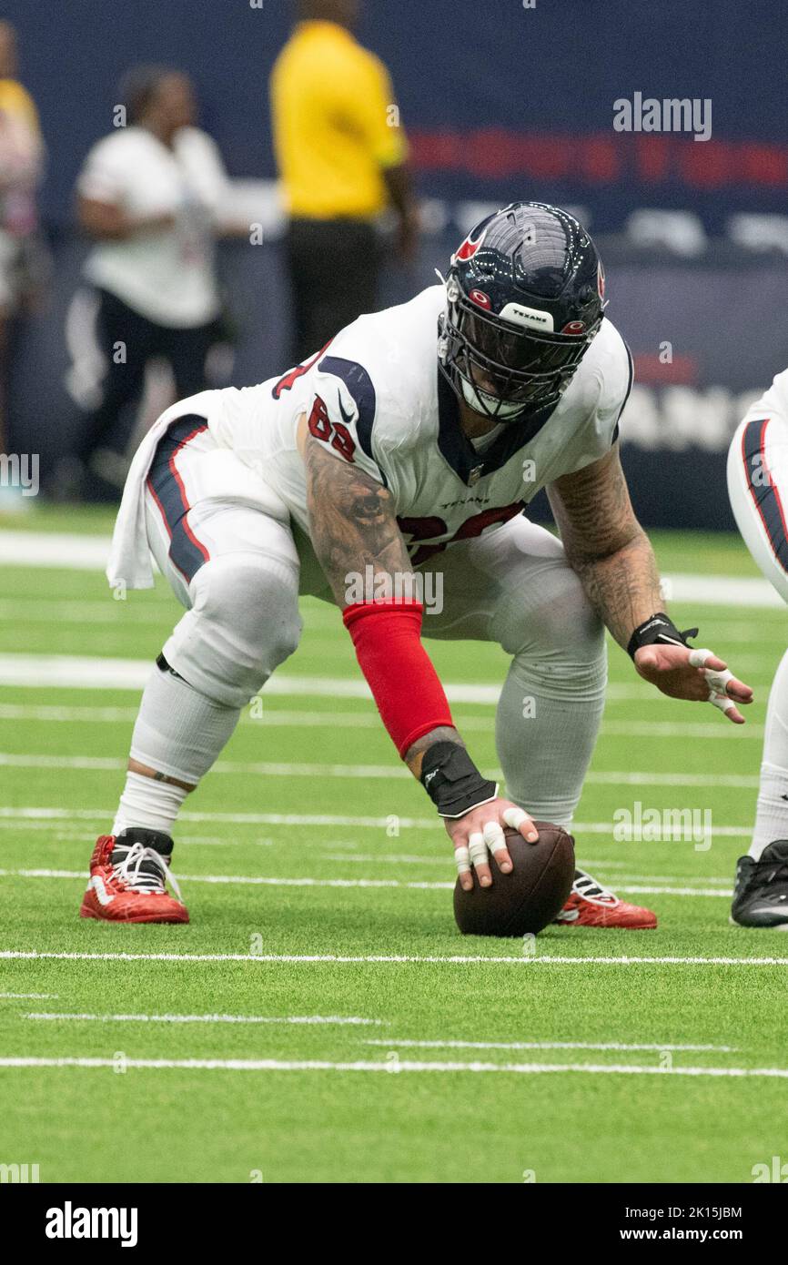 Houston Texans center Justin Britt (68) the NFL football game between ...