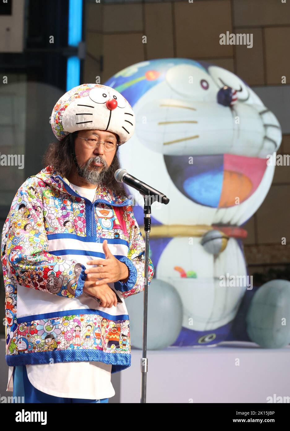 Tokyo, Japan. 15th Sep, 2022. Japanese contemporary artist Takashi ...