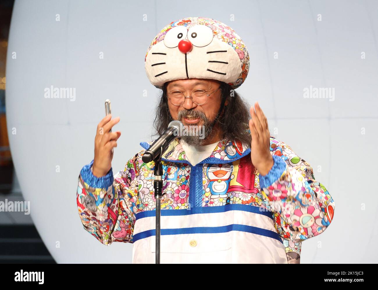 Tokyo, Japan. 15th Sep, 2022. Japanese contemporary artist Takashi ...