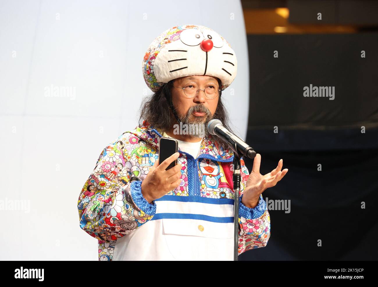Tokyo, Japan. 15th Sep, 2022. Japanese contemporary artist Takashi ...