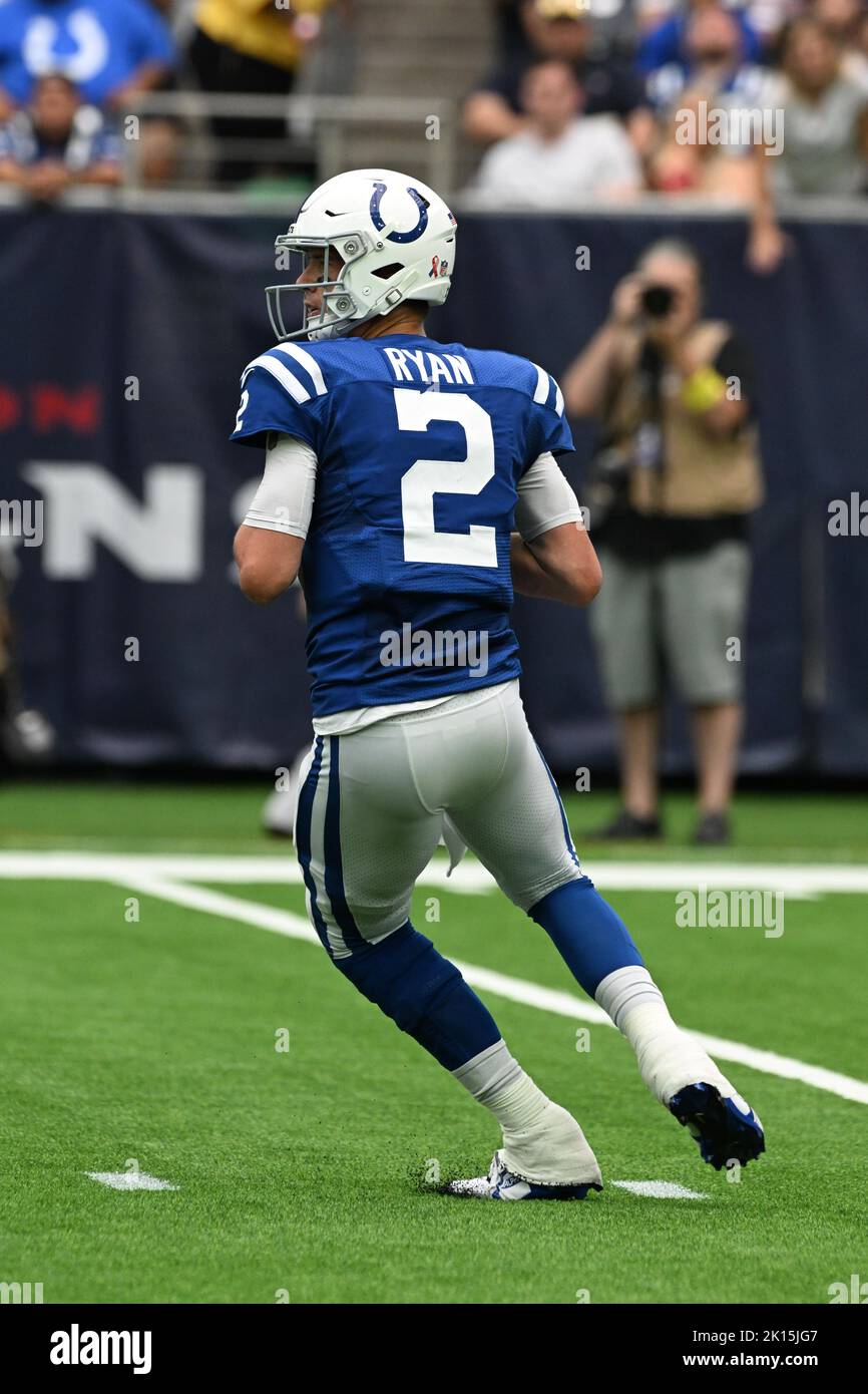 Indianapolis Colts quarterback Matt Ryan (2) drops back to pass during ...