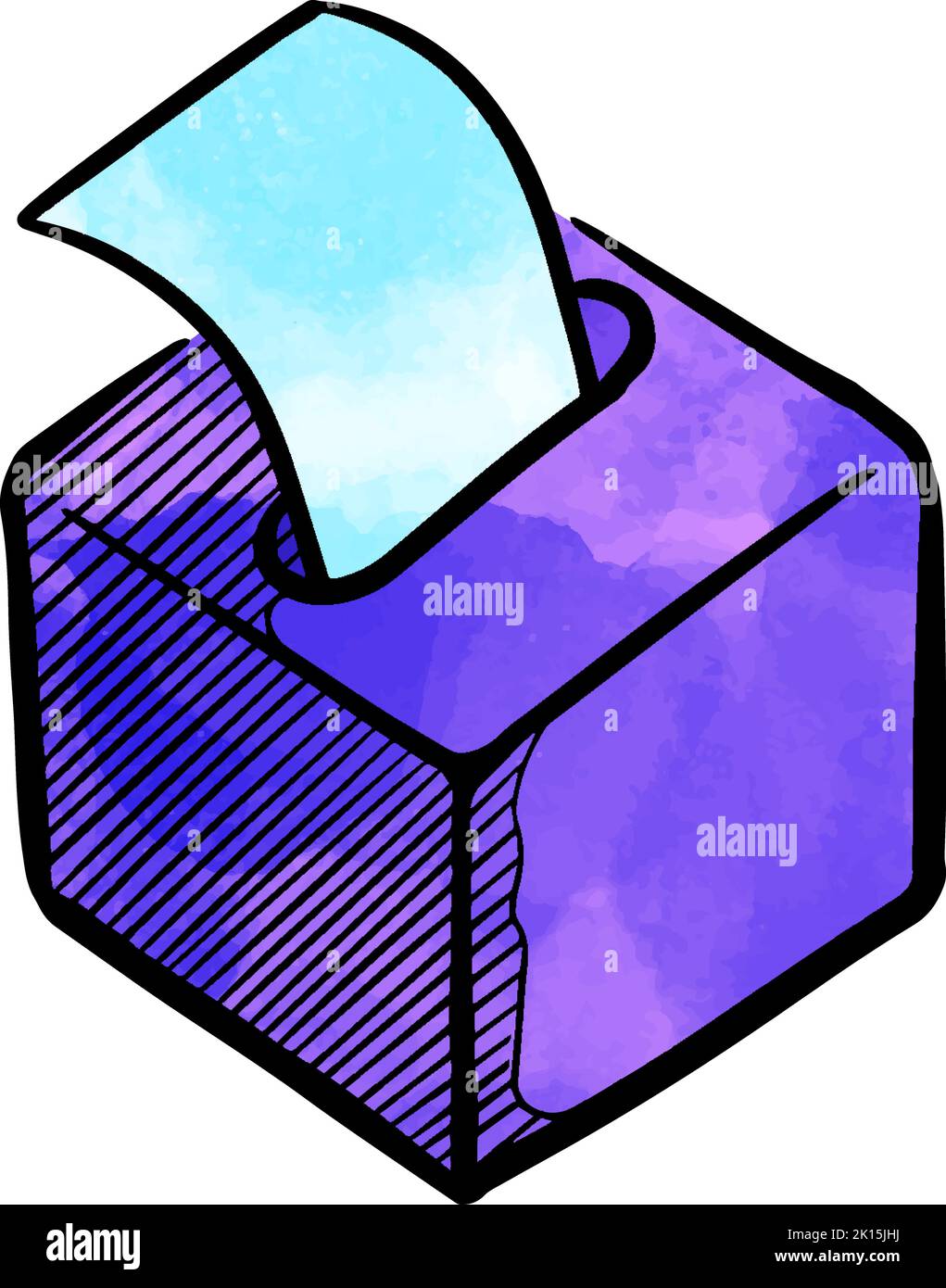 Tissue in hand Stock Vector Images - Alamy