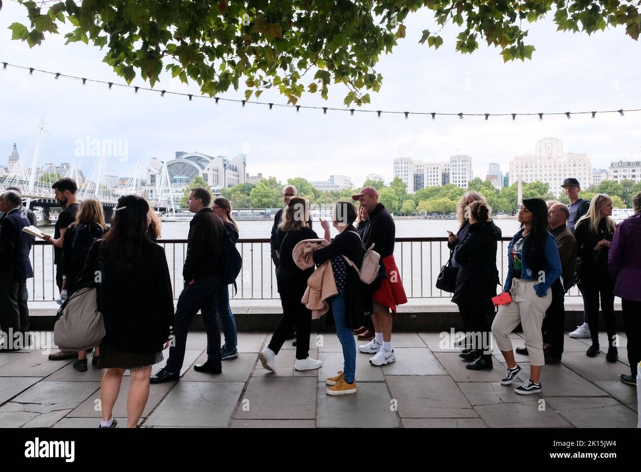 South Bank, London, UK. 15th Sept 2022. Mourning the death of Queen ...