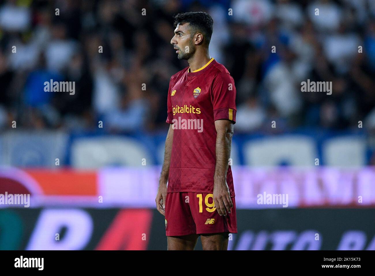 Mehmet Celik of AS Roma looks on during the Serie A match between ...
