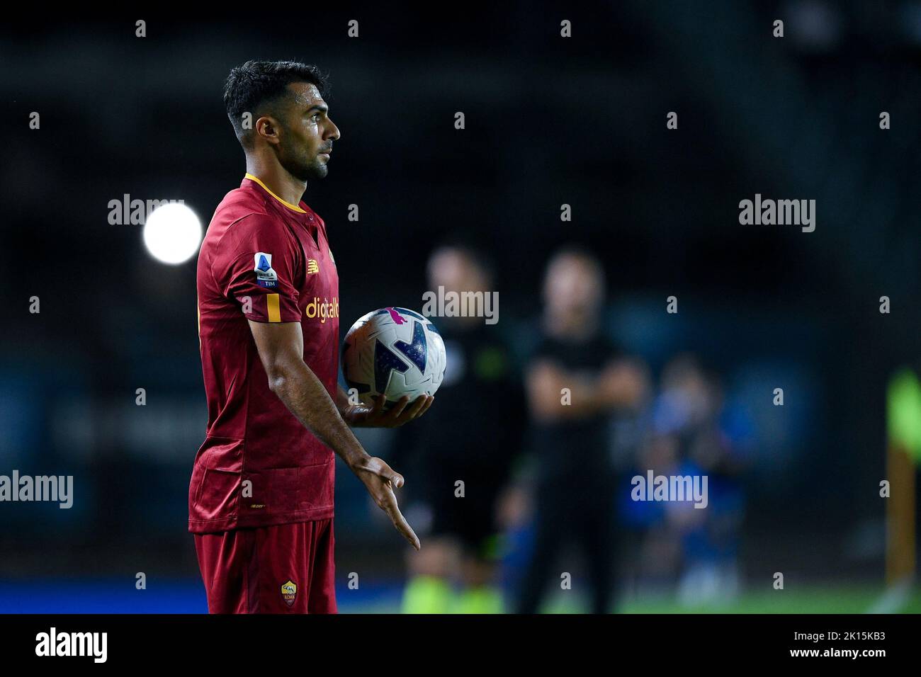 Mehmet Celik of AS Roma looks on during the Serie A match between ...