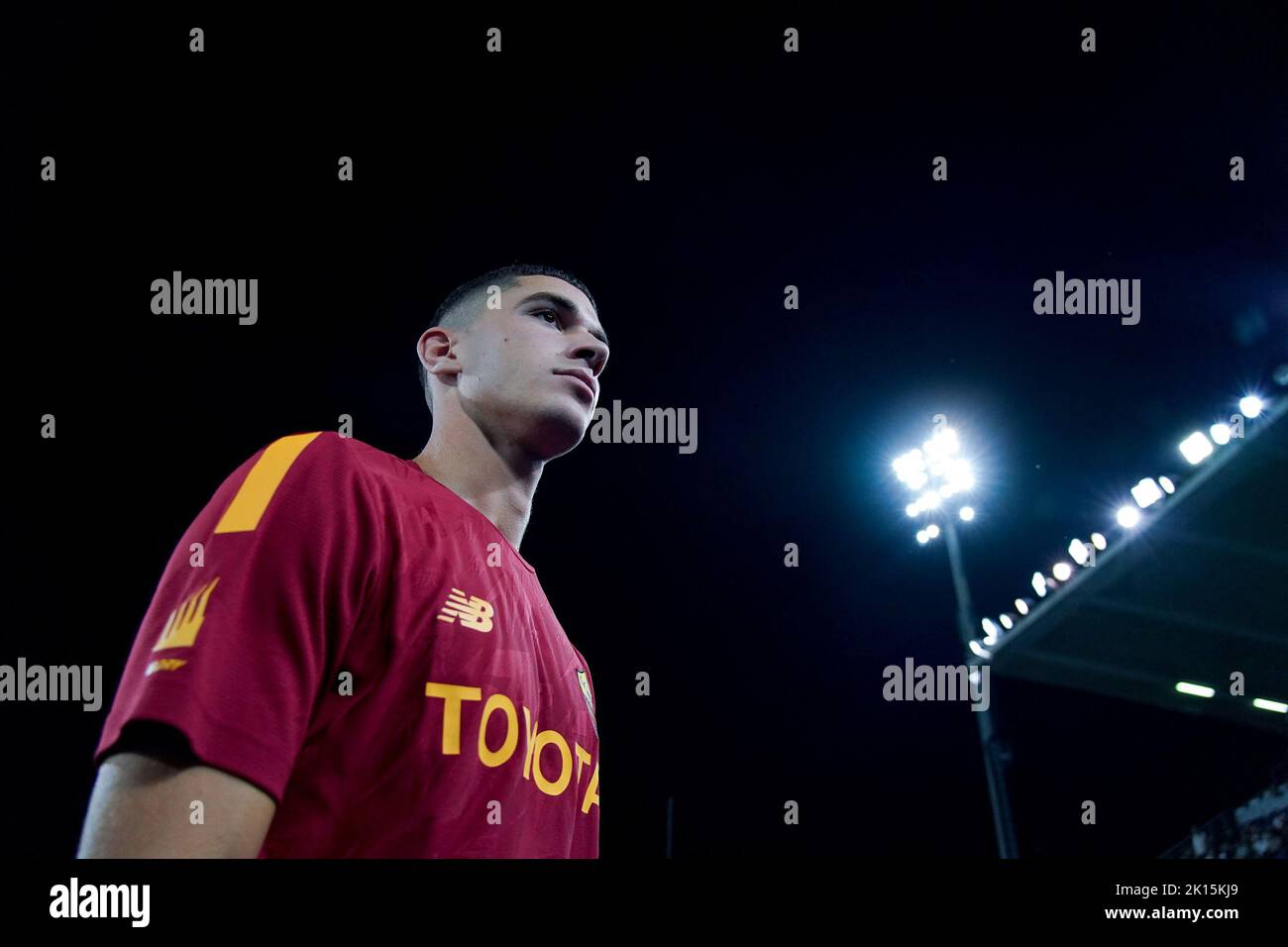 Cristian Volpato of AS Roma looks on during the Serie A match between ...
