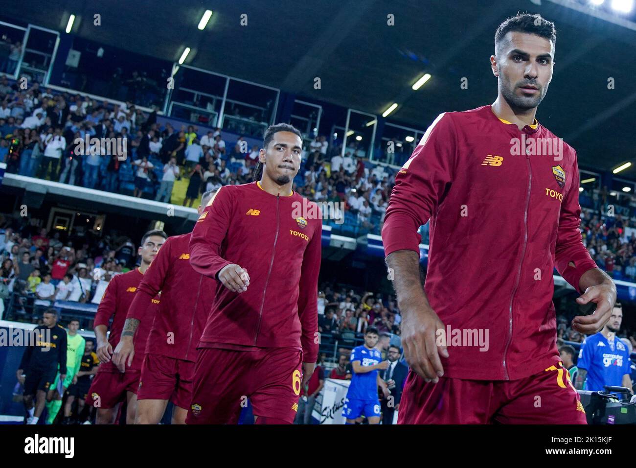 Mehmet Celik of AS Roma looks on during the Serie A match between ...