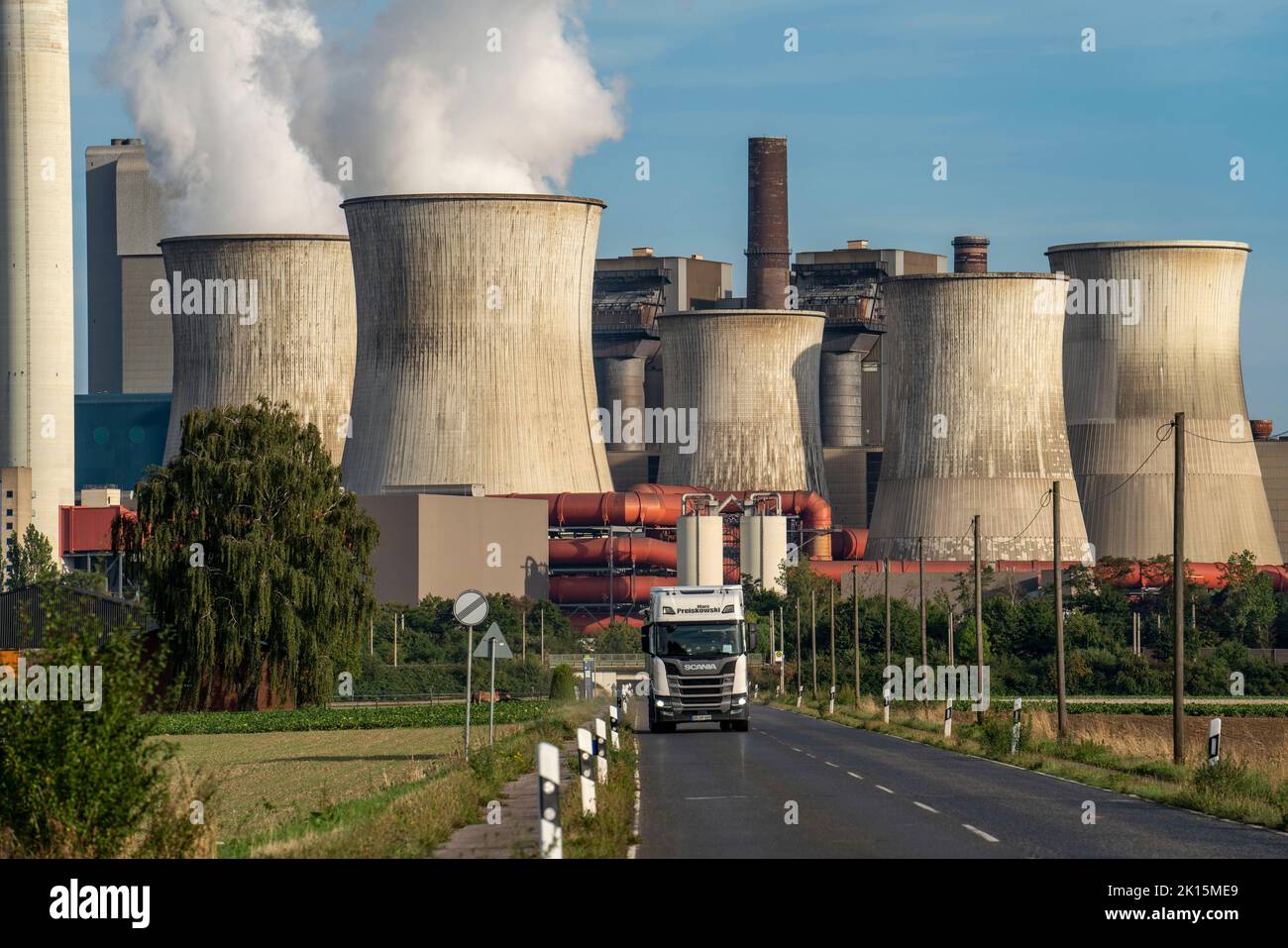 Lignite-fired power plant, RWE Power AG Niederaussem power plant, 2 ...