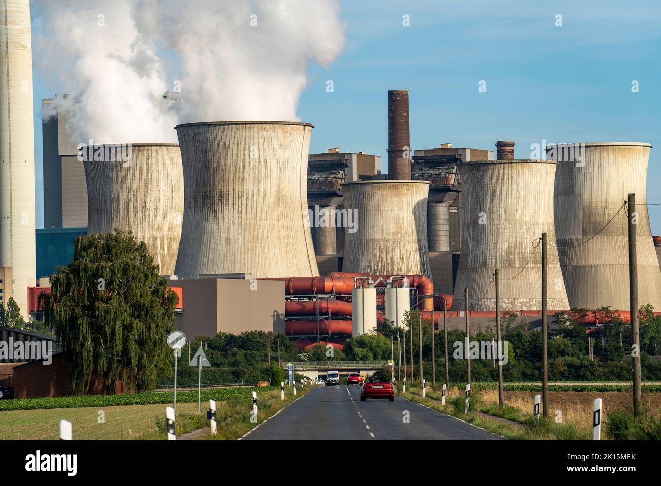 Lignite-fired power plant, RWE Power AG Niederaussem power plant, 2 ...