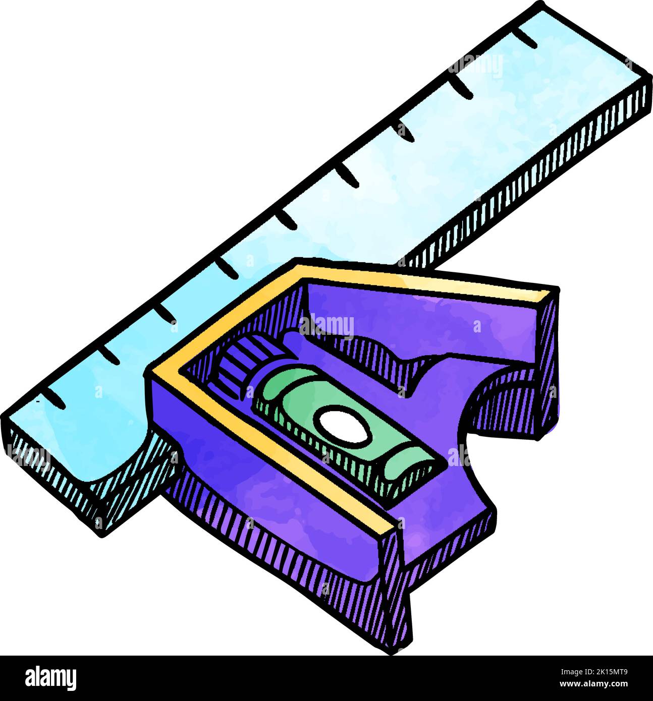 Ruler icon outline style Stock Vector Images - Alamy