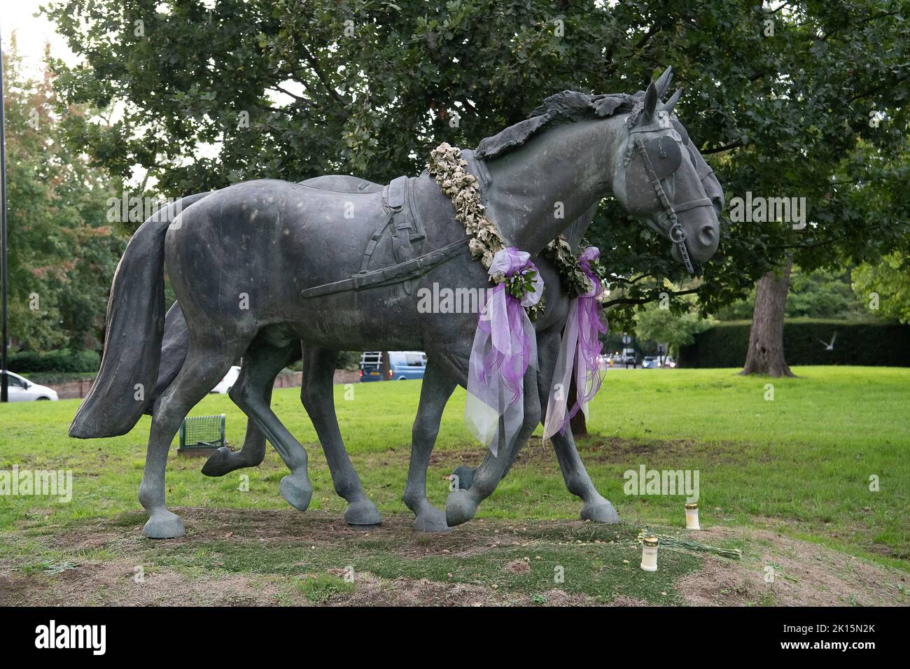 Windsor, Berkshire, UK. 15th September, 2022. The Windsor Greys statues ...