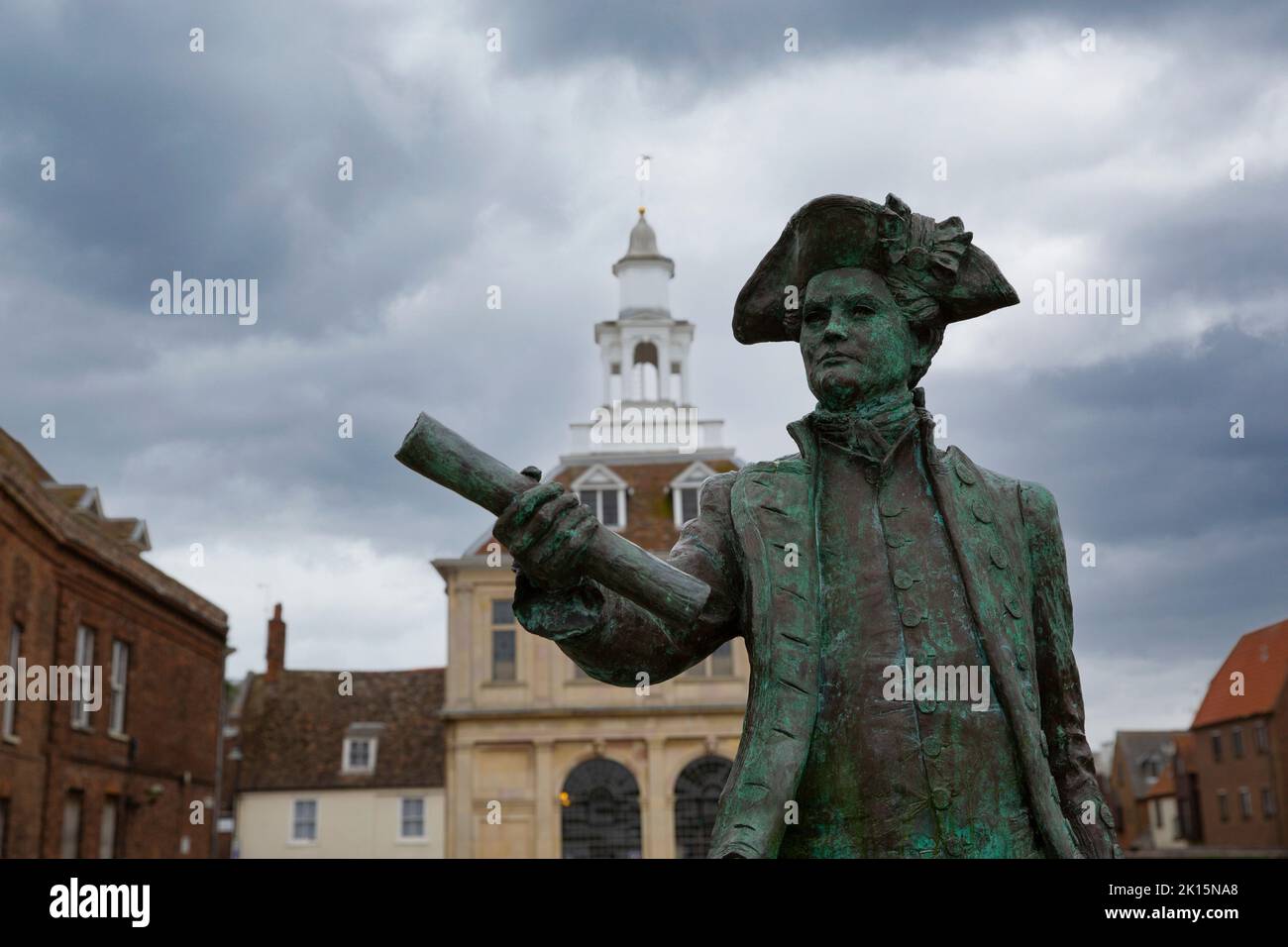 Bronze statue of British Royal Navy officer and explorer George ...