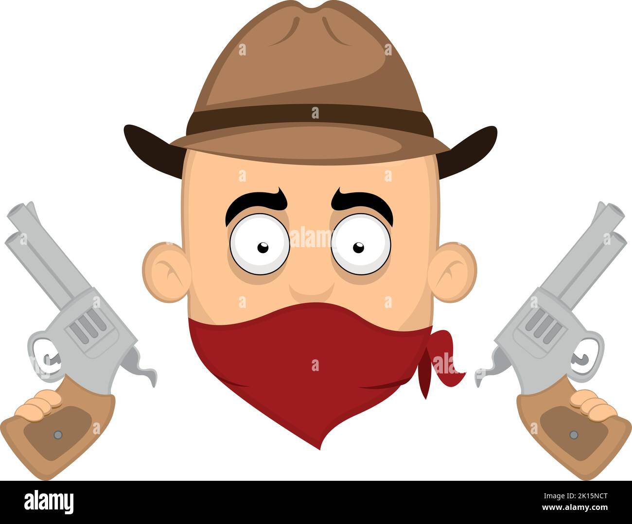 Hat gun in far west Stock Vector Images - Alamy