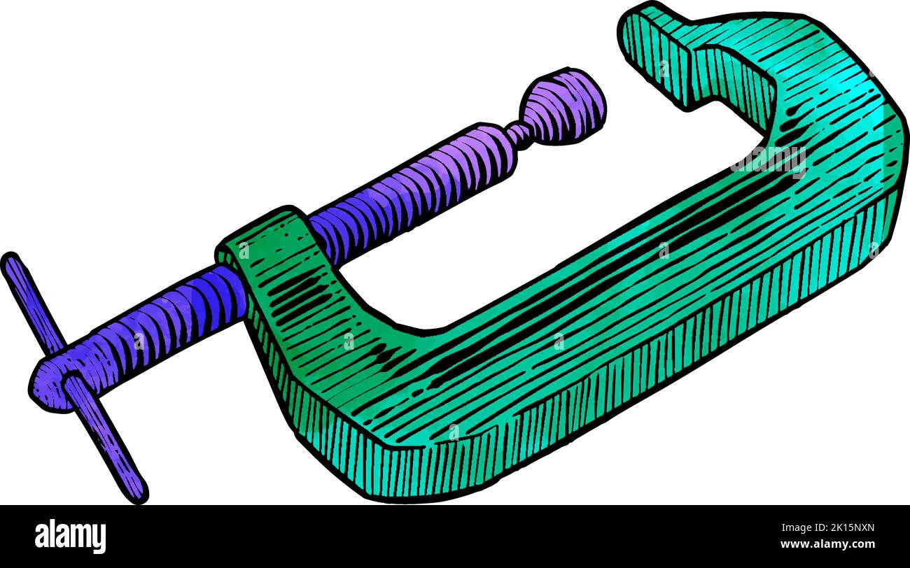 Woodworking clamp Stock Vector Images - Alamy