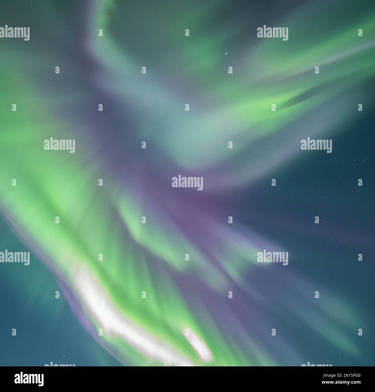 A scenic view of the Northern Lights during the night Stock Photo - Alamy
