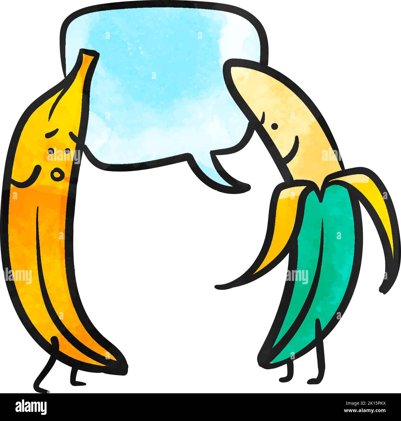 Banana Drawing Cute