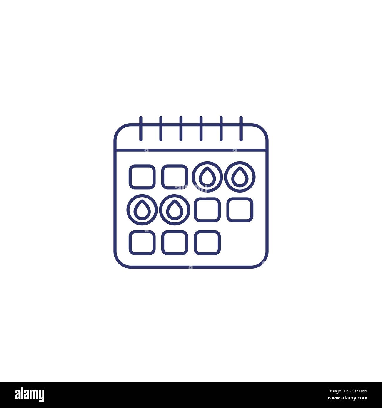 Period ovulation calendar Cut Out Stock Images & Pictures - Alamy