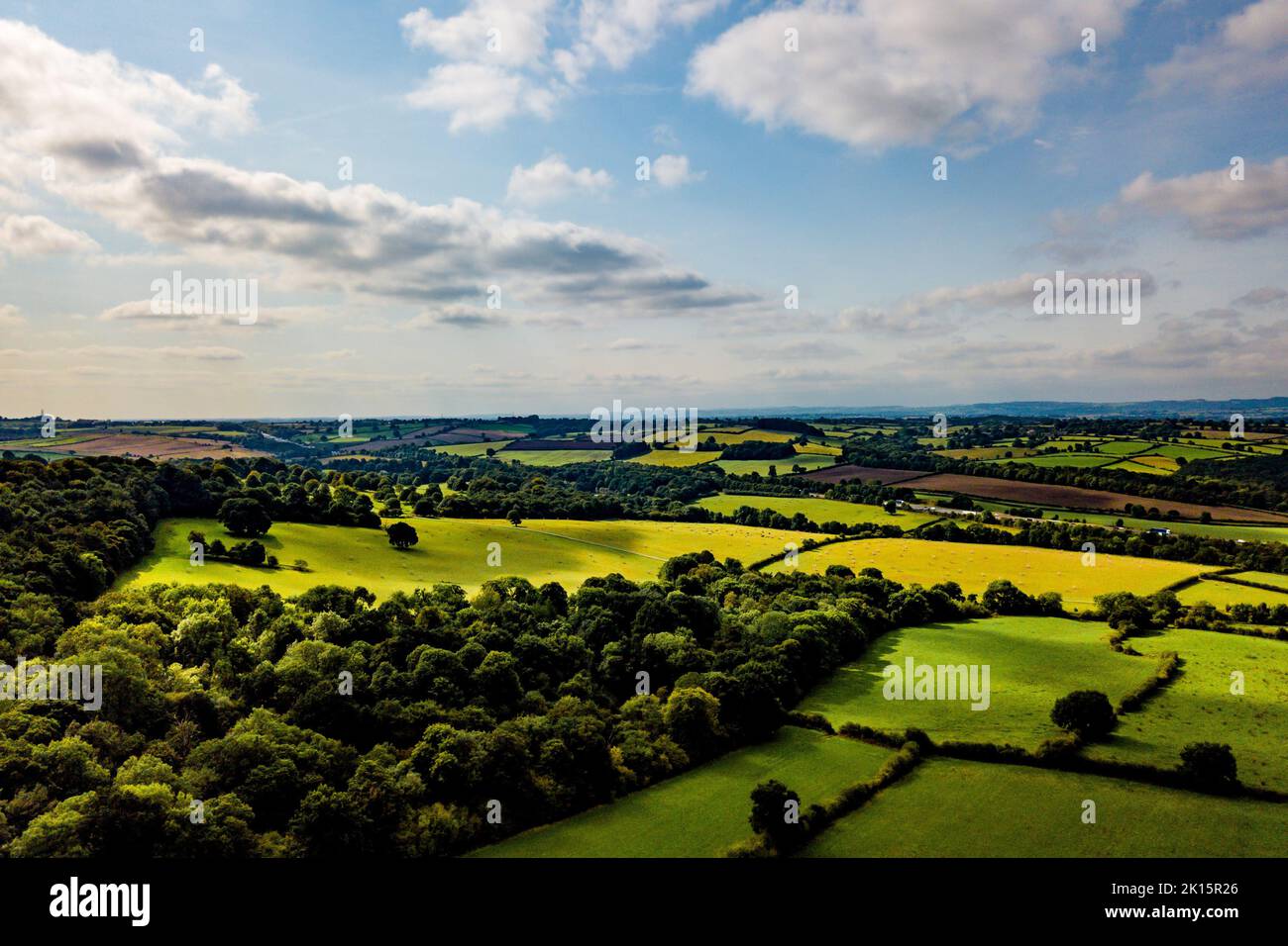 Drone landscape of the Derbyshire Country Side Stock Photo - Alamy