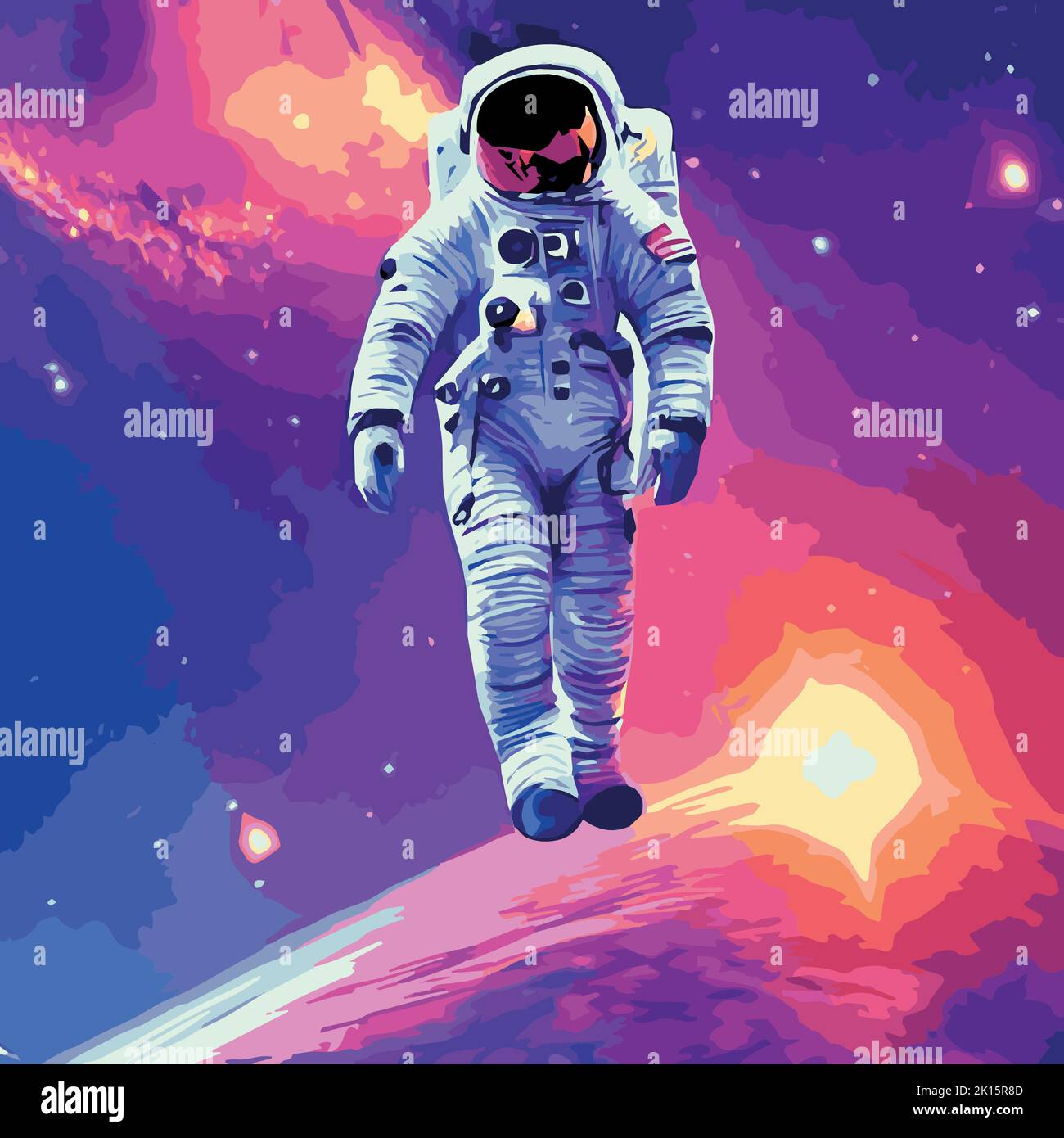 Wonder Astronaut Helmet Walking Away